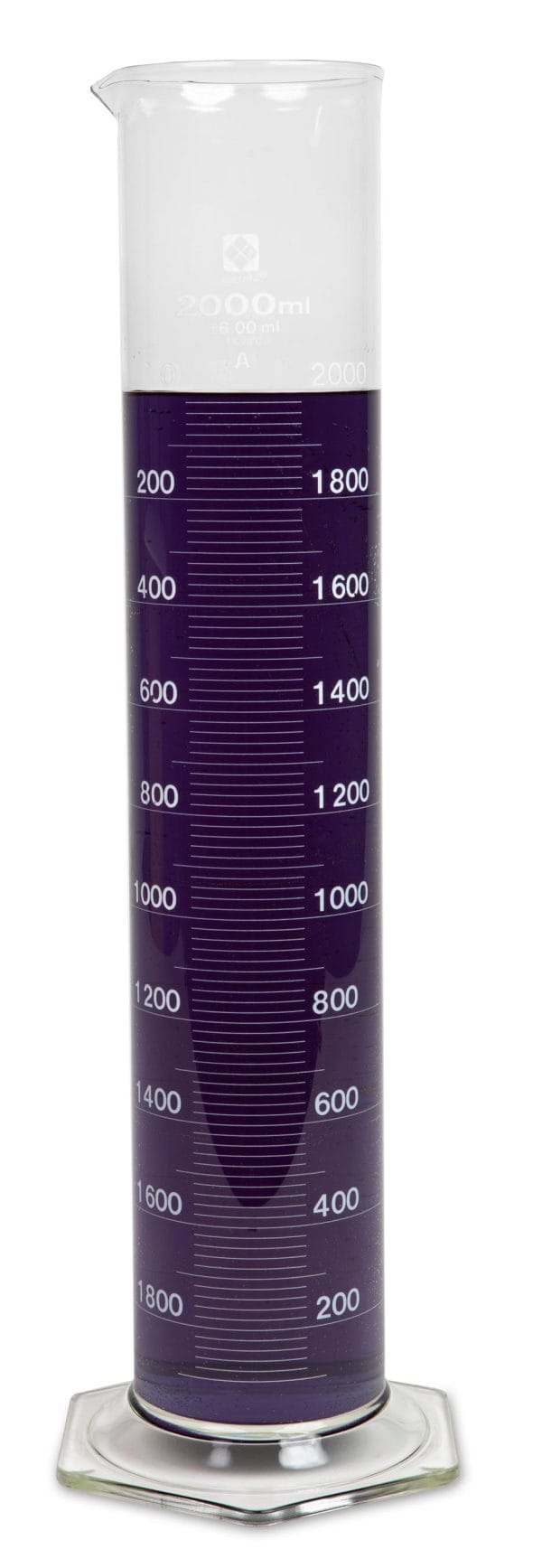 Graduated Cylinder, Class A, 2000 mL - Pathology Service Inc.
